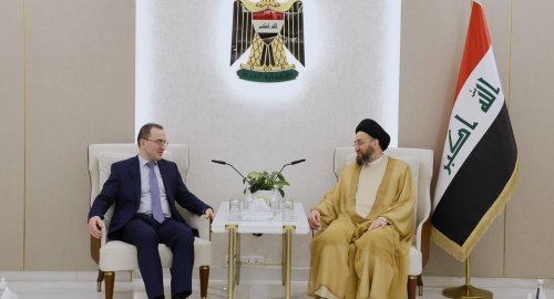 THE HEAD OF IRAQ'S NATIONAL WISDOM MOVEMENT AL-HAKIM STRESSES THE NEED ...